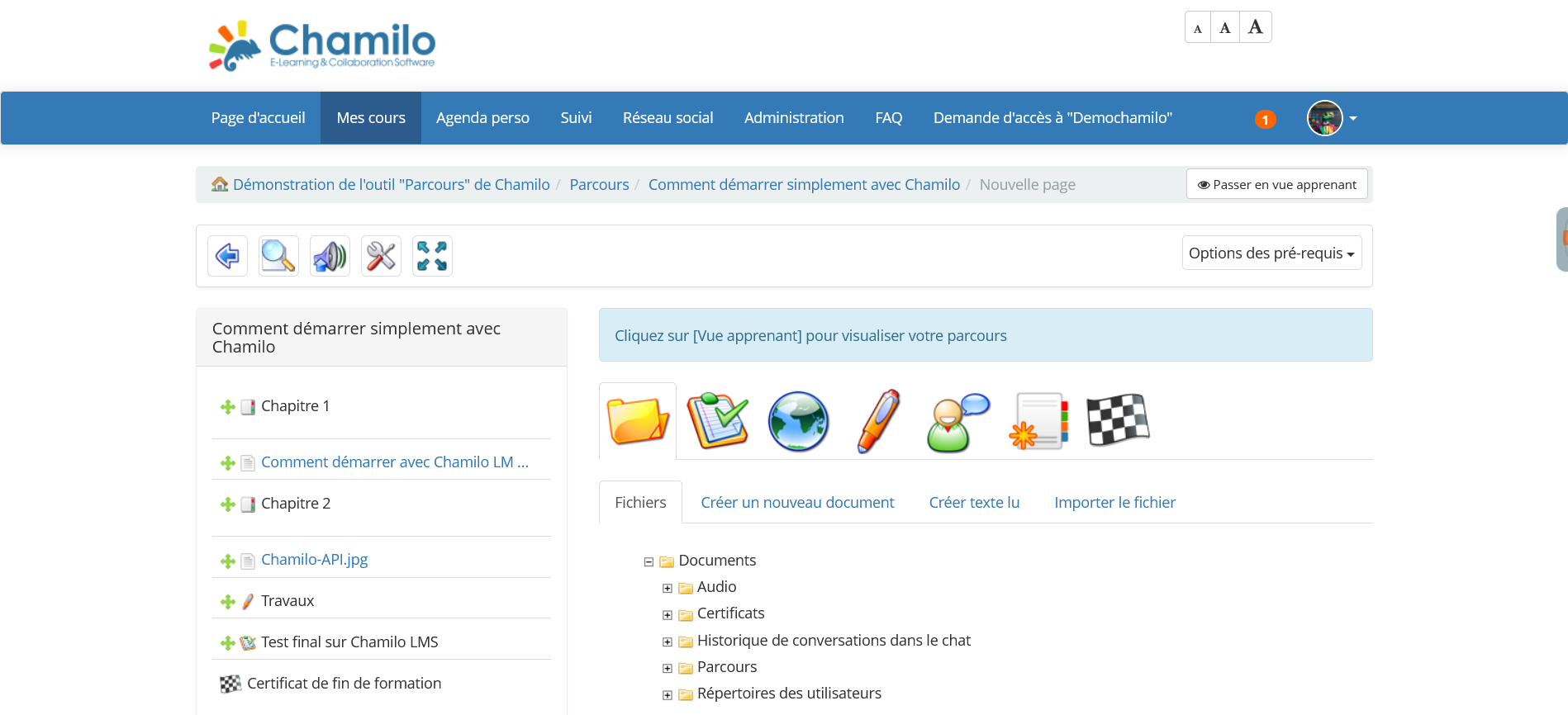 Tutoriel : Comment créer un parcours pédagogique de manière simple et rapide sur Chamilo ...